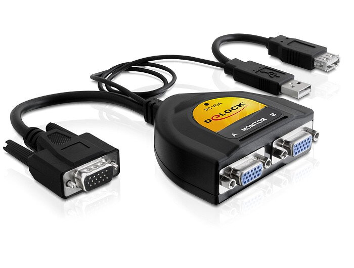DELOCK VGA Splitter 1 Eingang -> 2 Ausgänge, 53,90