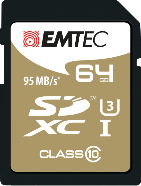 Emtec SD 64GB UHS-I U3 V30 SpeedIN Pro, 31,90