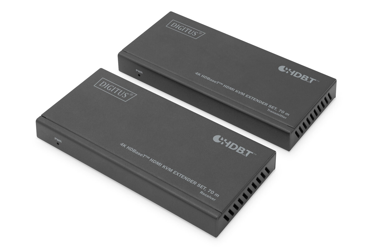 DIGITUS 4K HDBaseT 1x4 HDMI KVM Extender Set, 70m, 178,90