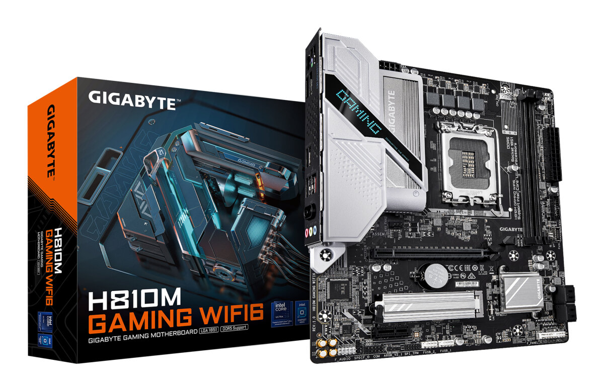SNOGARD GIGABYTE H810M GAMING WIFI6 D5 mATX DDR5 Mainboard, 105,90